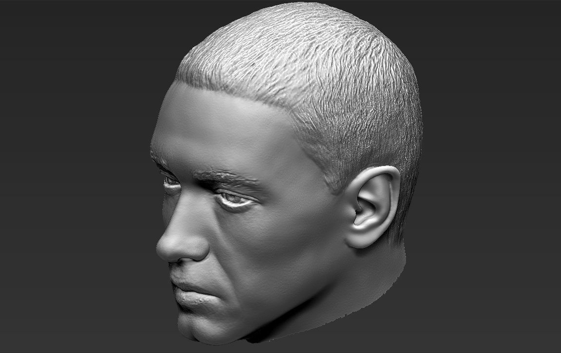 Eminem head of person with blonde hair 3D model | CGTrader