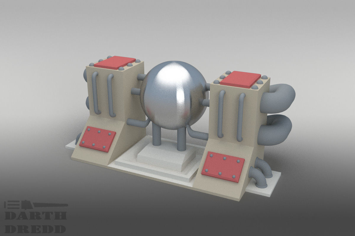 Red Alert 2 Tesla Reactor 3D model | CGTrader