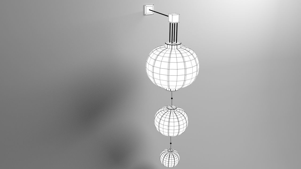 3D model Traditional Chinese Lantern VR / AR / low-poly | CGTrader