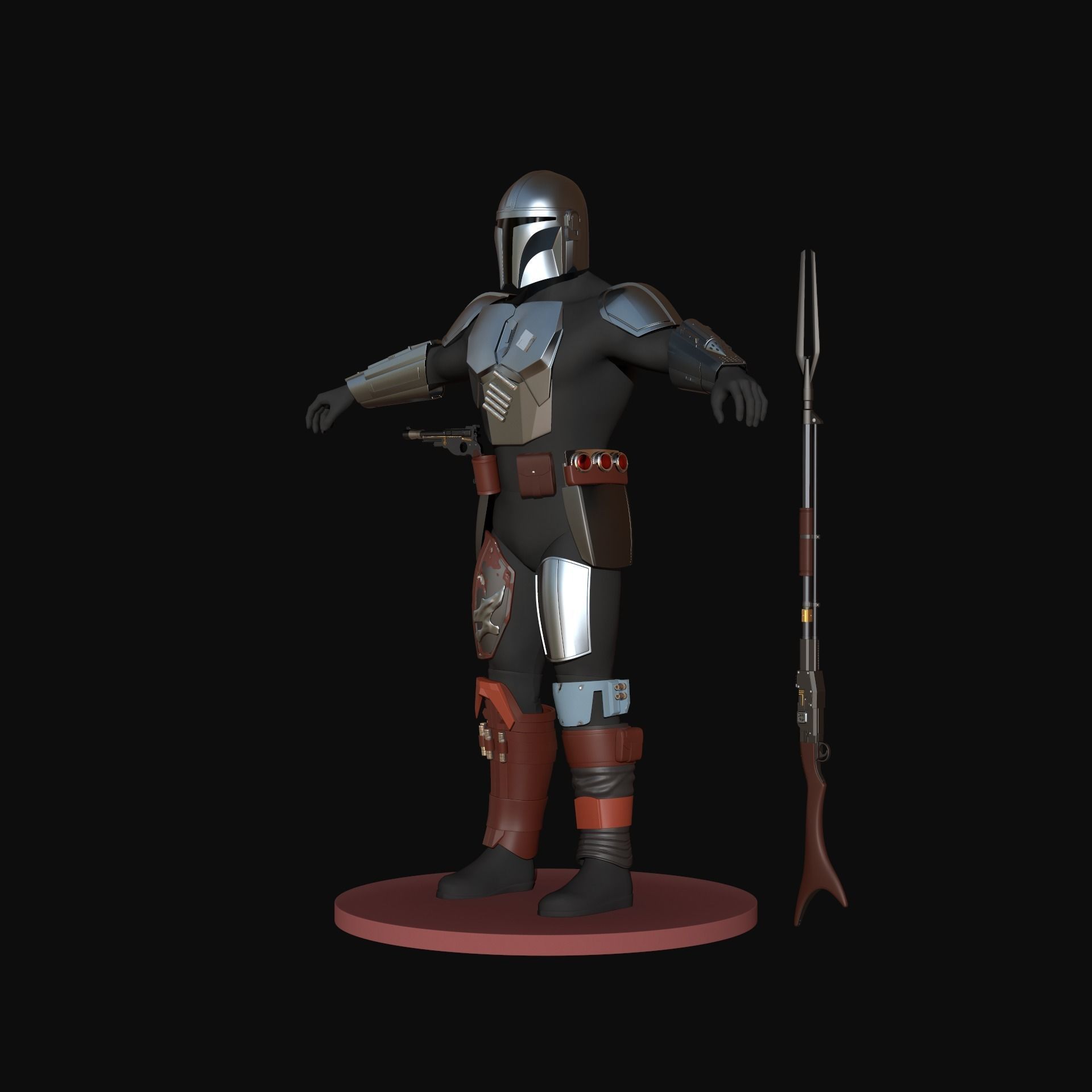 The Mandalorian Beskar Full Armor For Cosplay 3D model 3D printable ...