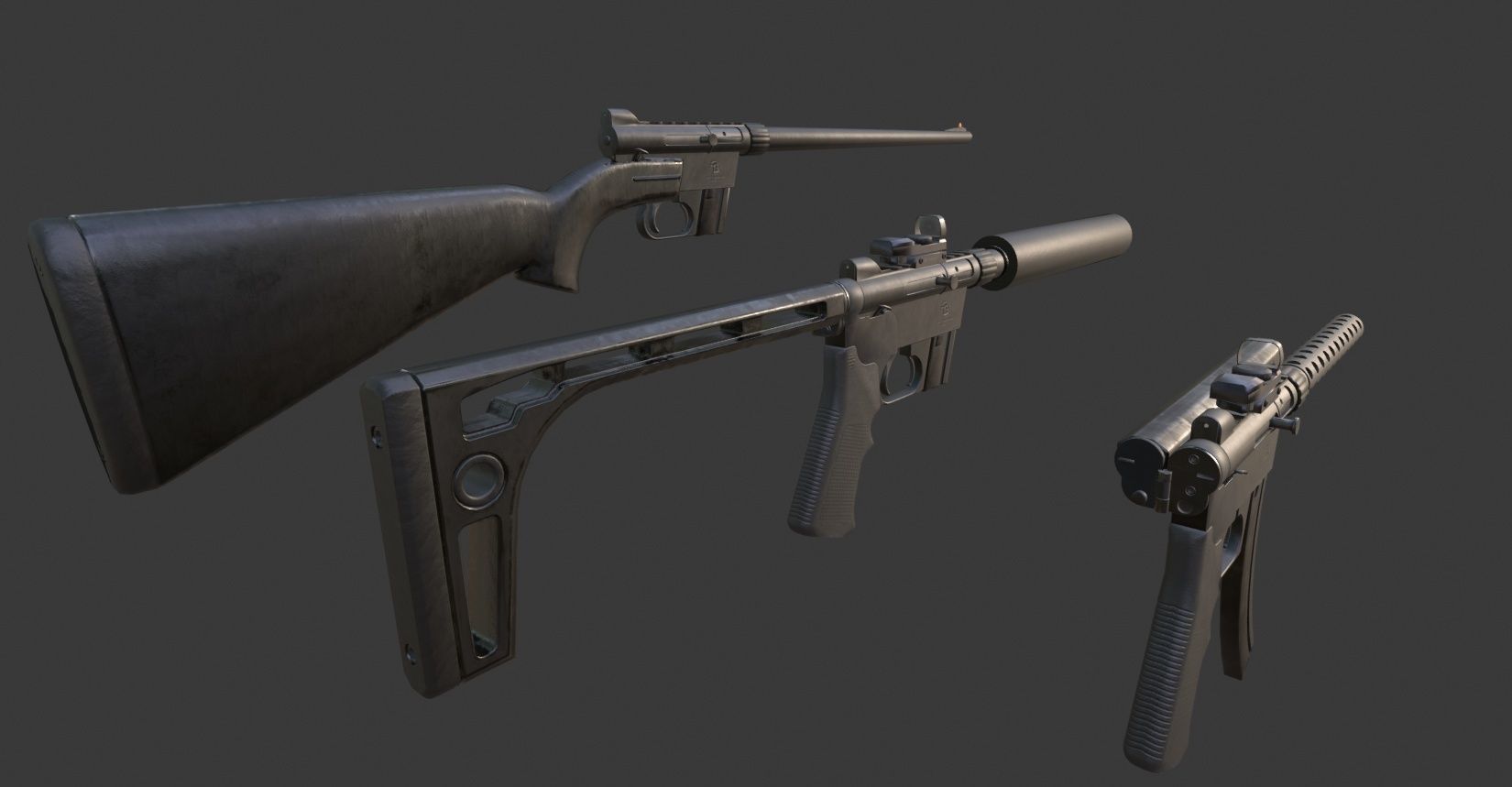 3D model AR-7 Explorer Rifle 3 variants VR / AR / low-poly | CGTrader