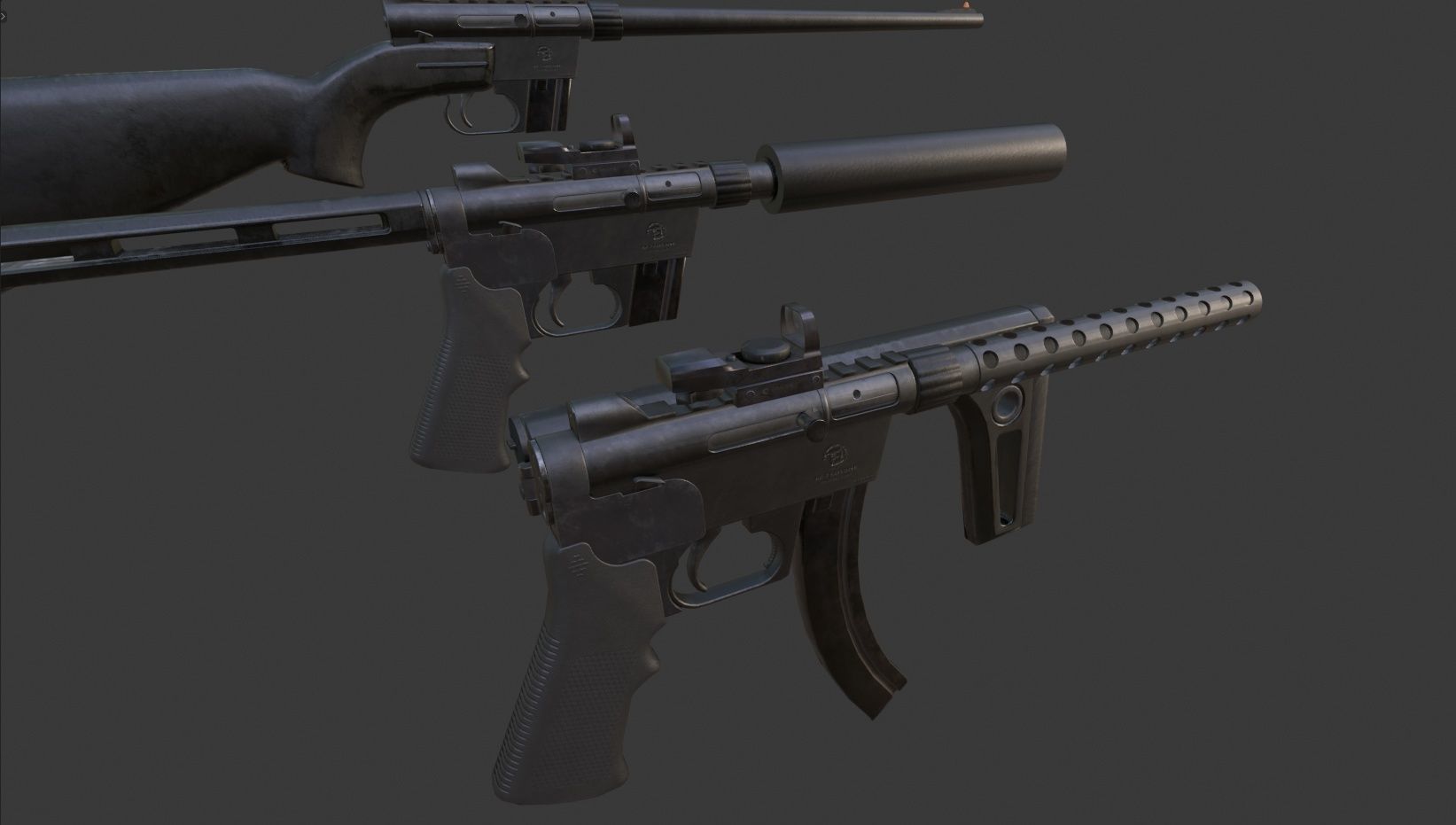 3D model AR-7 Explorer Rifle 3 variants VR / AR / low-poly | CGTrader