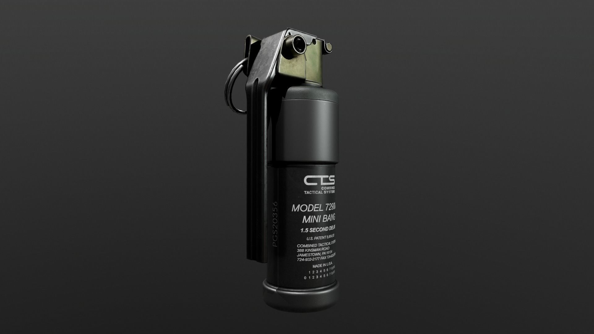 3D model CTS 7290ML Mini Flash Bang Grenade VR / AR / low-poly | CGTrader