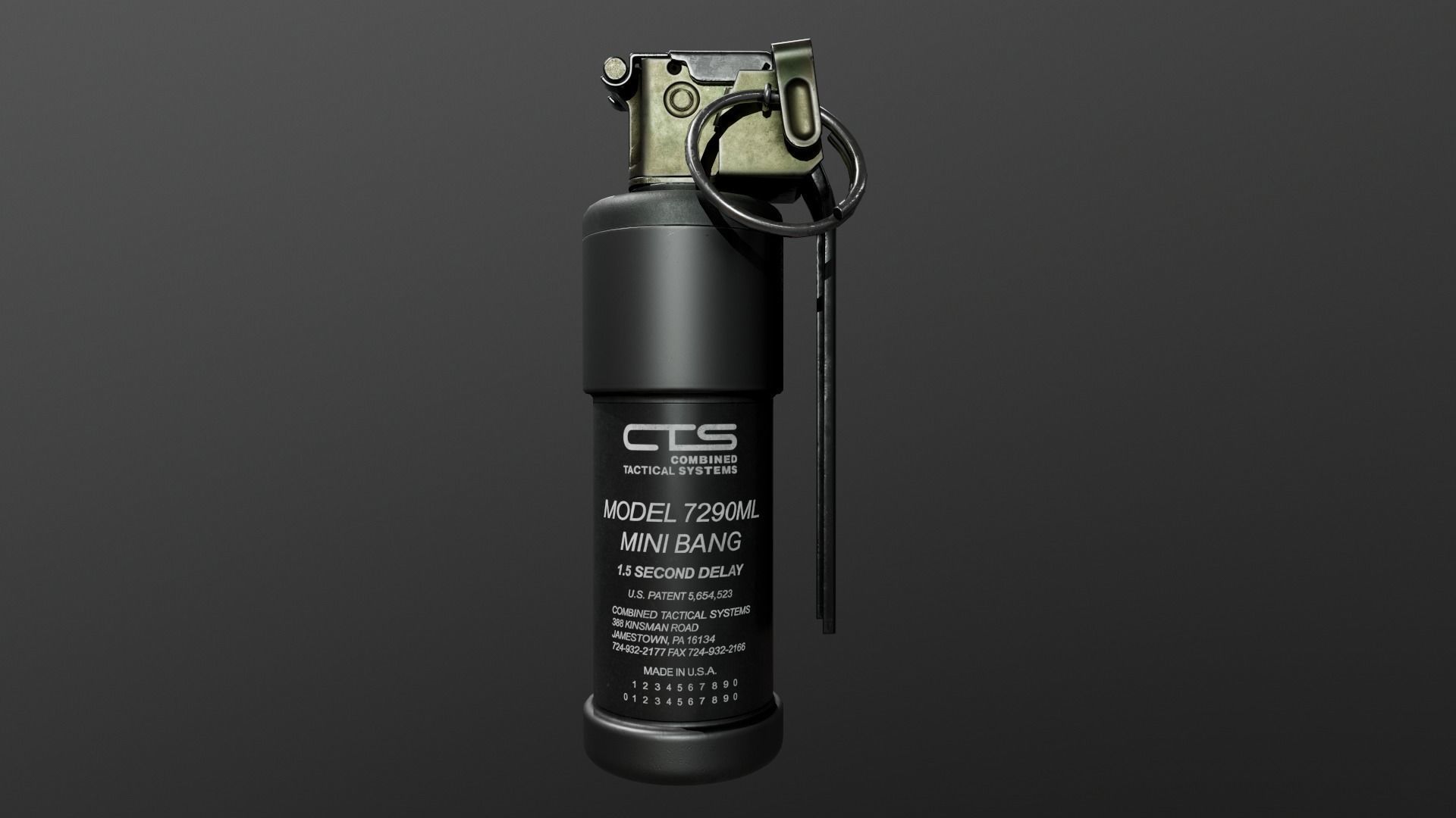 3D model CTS 7290ML Mini Flash Bang Grenade VR / AR / low-poly | CGTrader