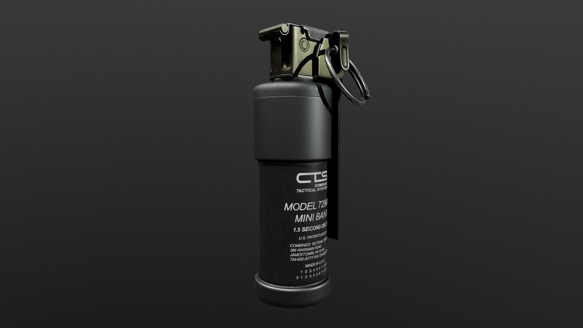 3D model CTS 7290ML Mini Flash Bang Grenade VR / AR / low-poly | CGTrader