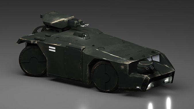 Aliens USMC APC free 3D model rigged | CGTrader