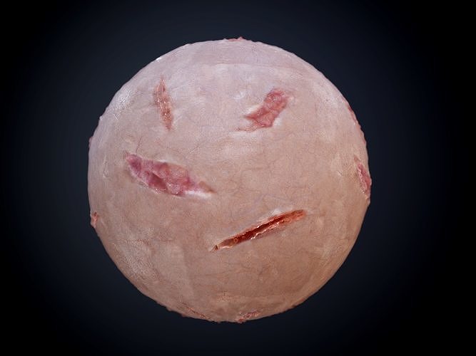 Gore Blood Guts Skin Cuts Seamless PBR Texture 08 Texture | CGTrader