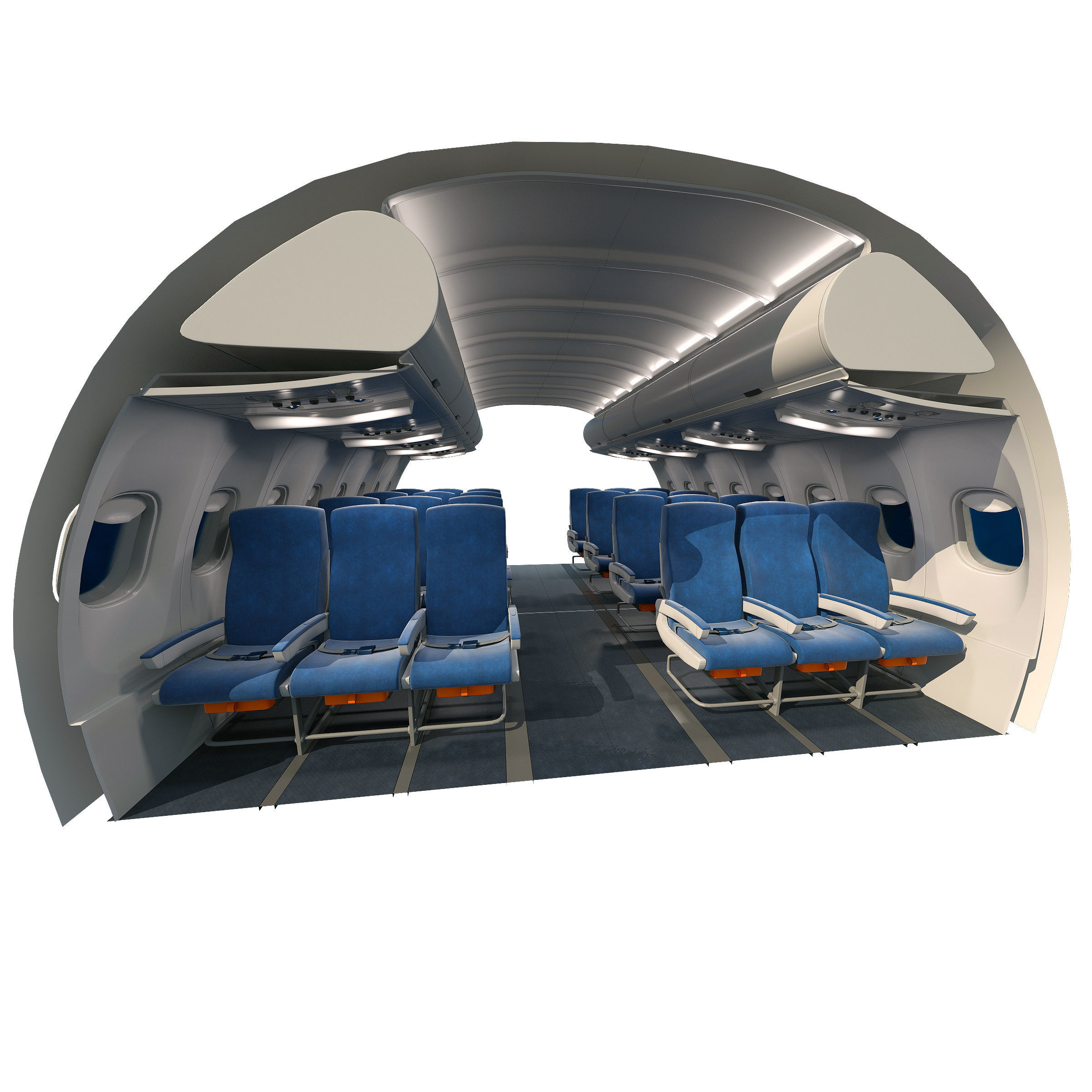 collection airplane chair 3 colors 3D model | CGTrader