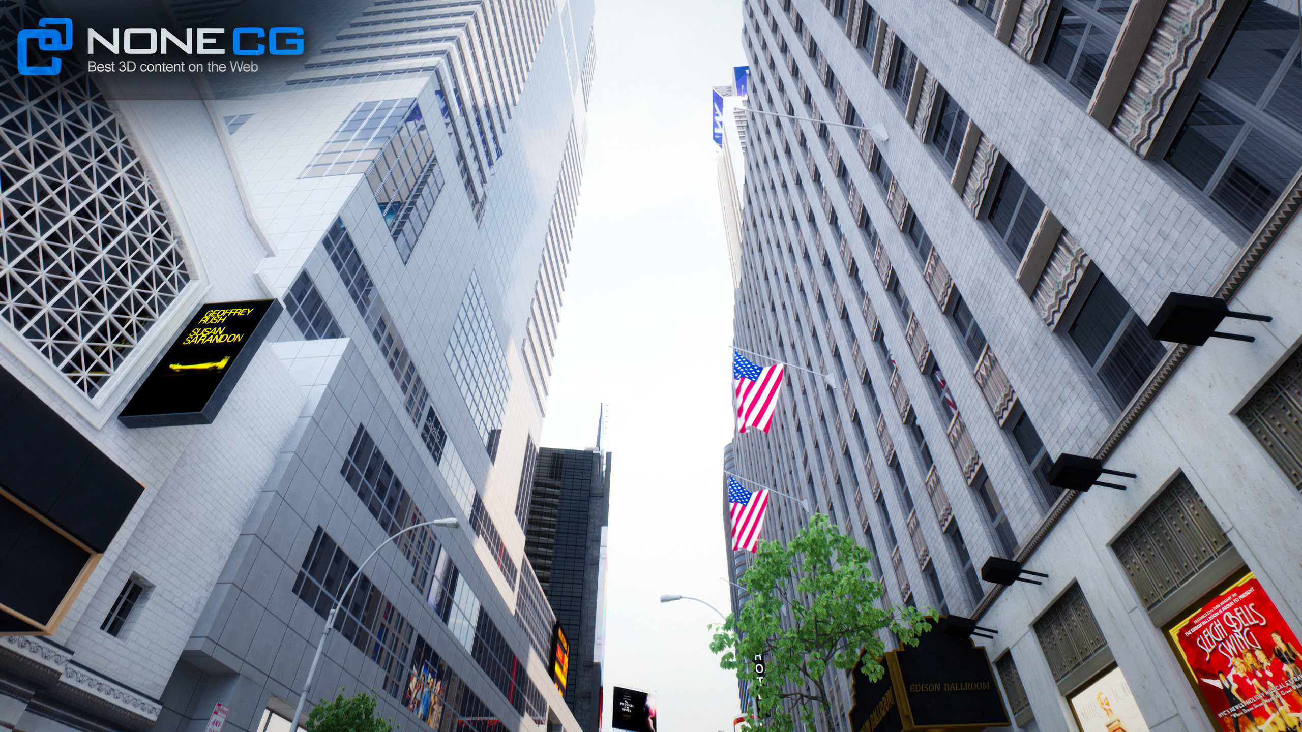 NYC Times Square v2 3D model animated | CGTrader