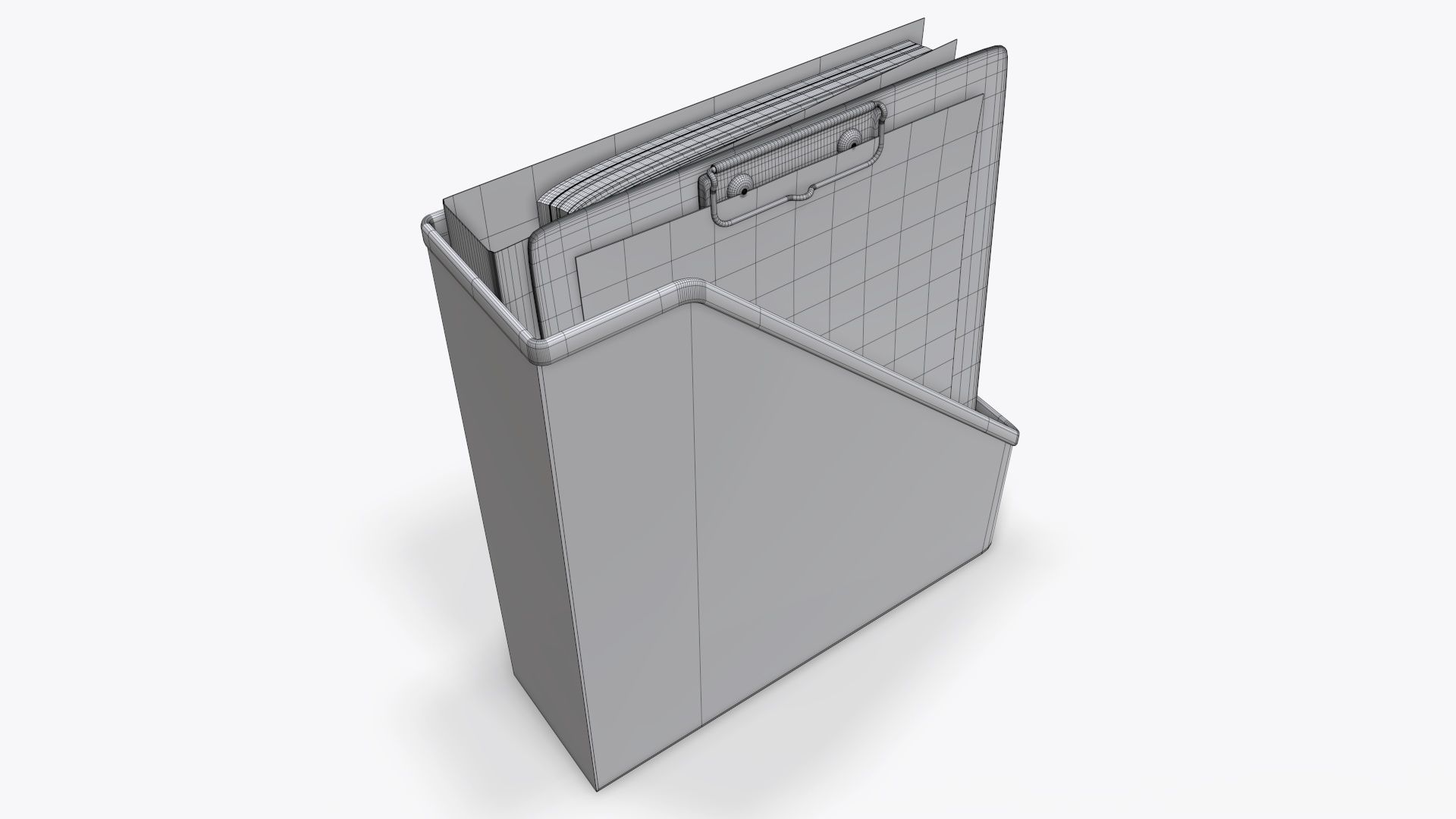 Paper mesh vertical holder 3D model | CGTrader