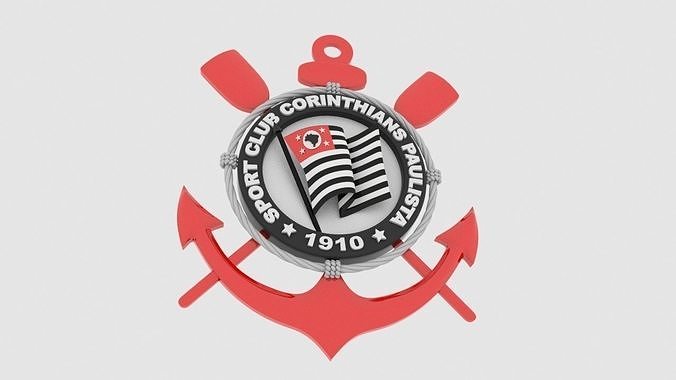 Escudo Sport Club Corinthians Paulista 3D model | CGTrader