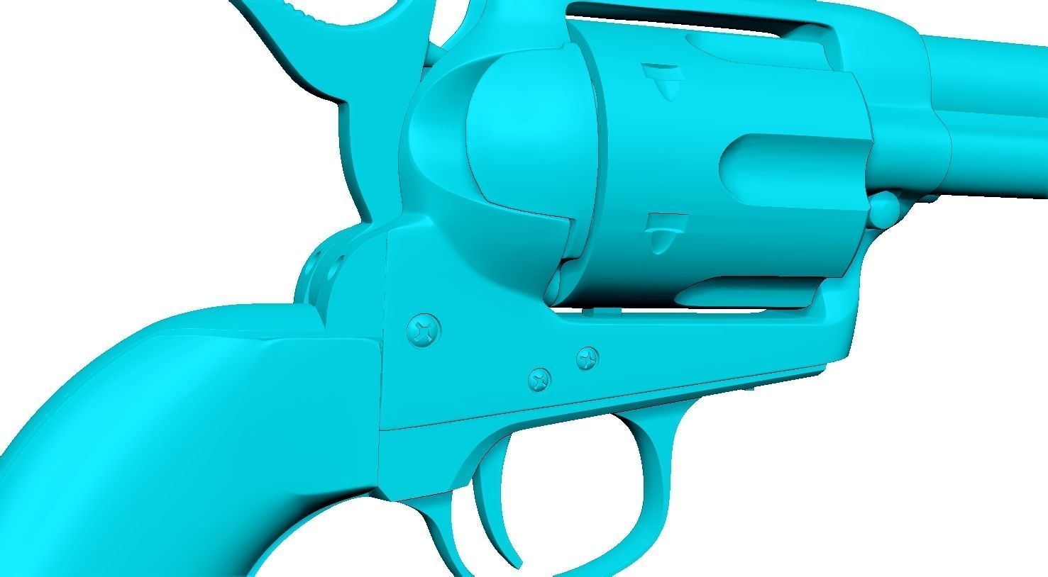 Revolver colt peacemaker ready to print 3D model 3D printable | CGTrader
