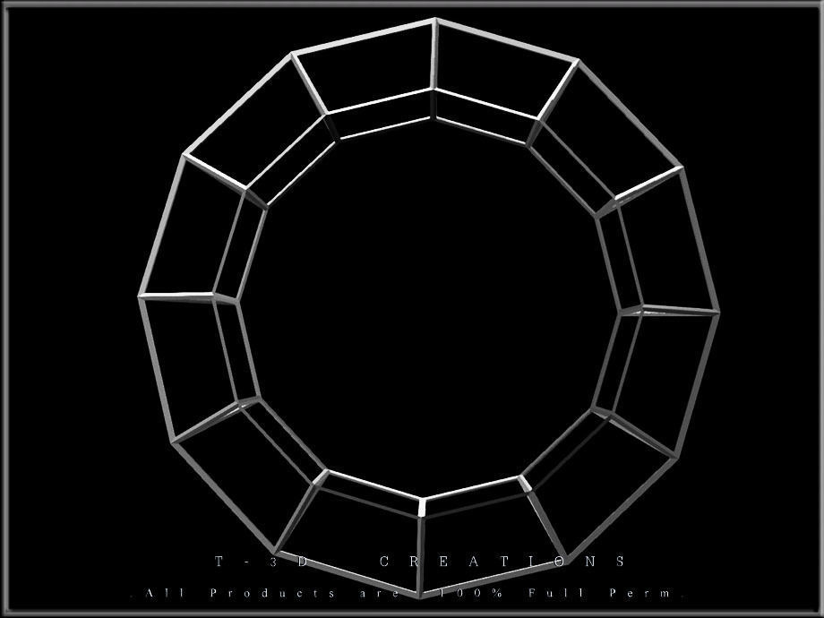 3D model Wire Torus 01 - Gold and Silver VR / AR / low-poly | CGTrader