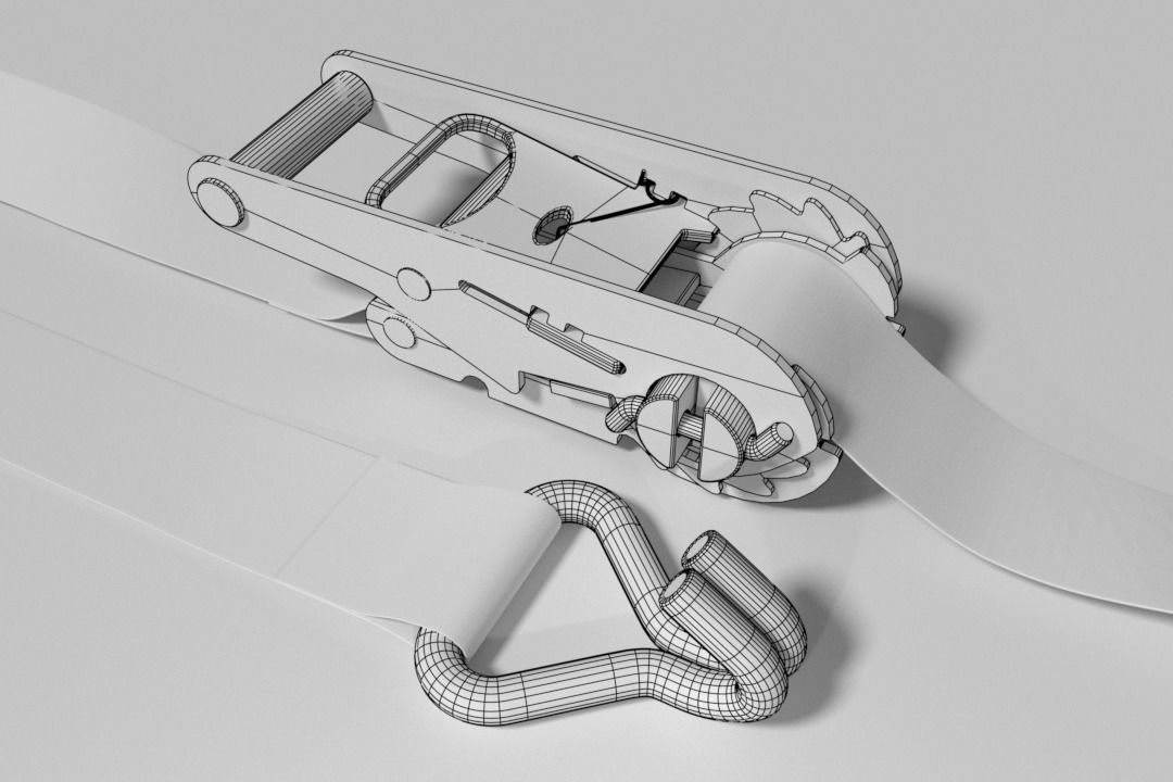 Ratchet Strap 3D model | CGTrader