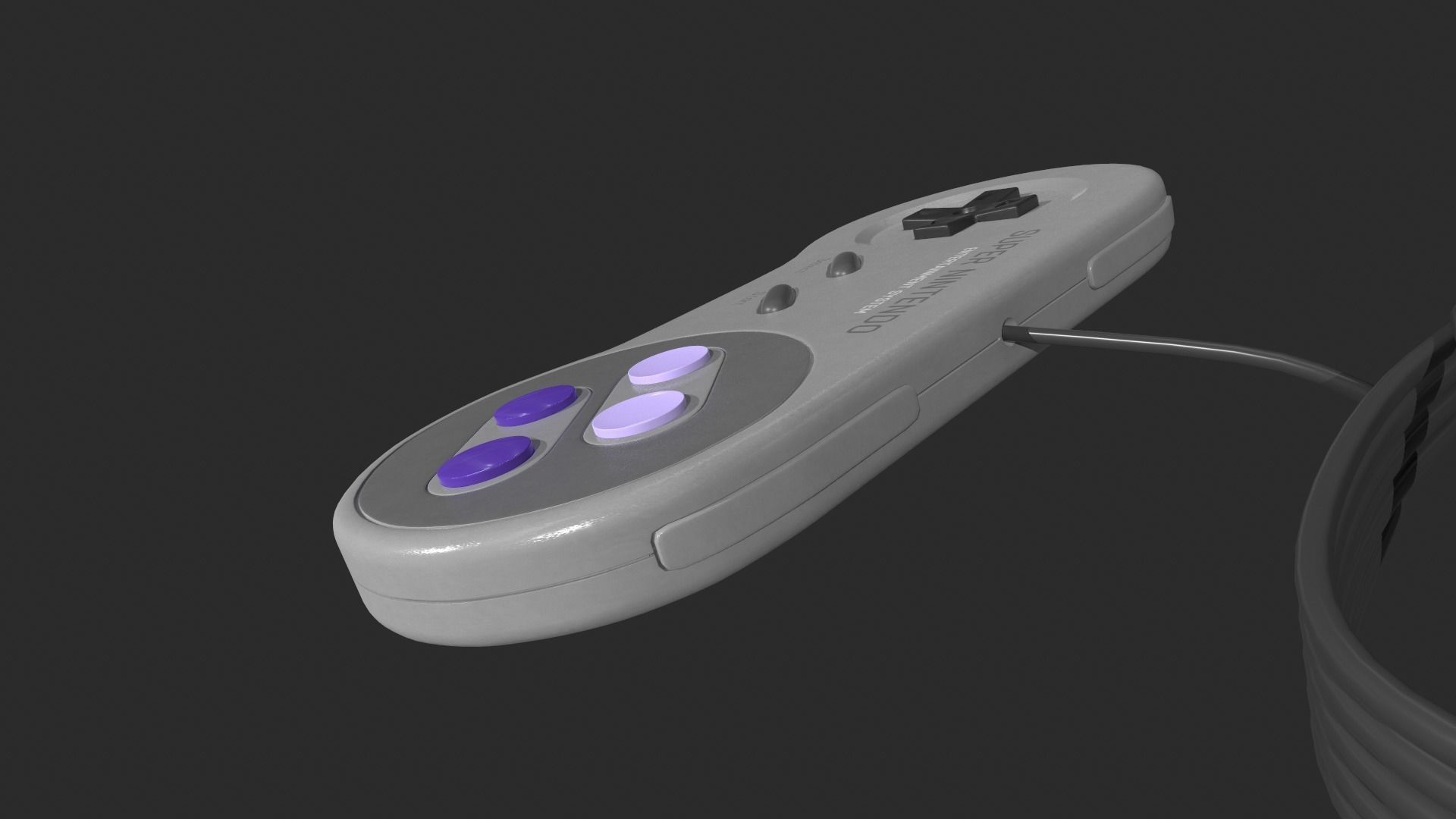 SNES Controller 3D model | CGTrader