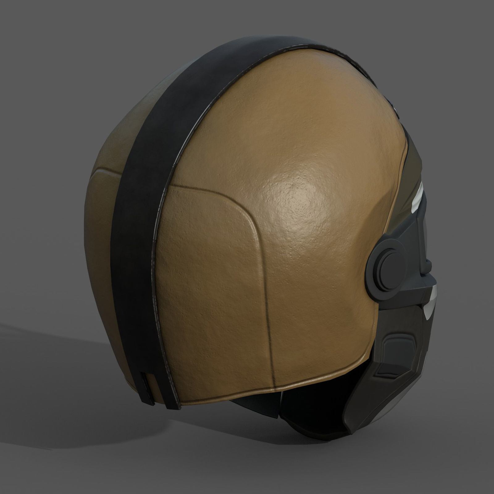 3D model Helmet scifi military combat soldier cyborg armor hats VR / AR ...