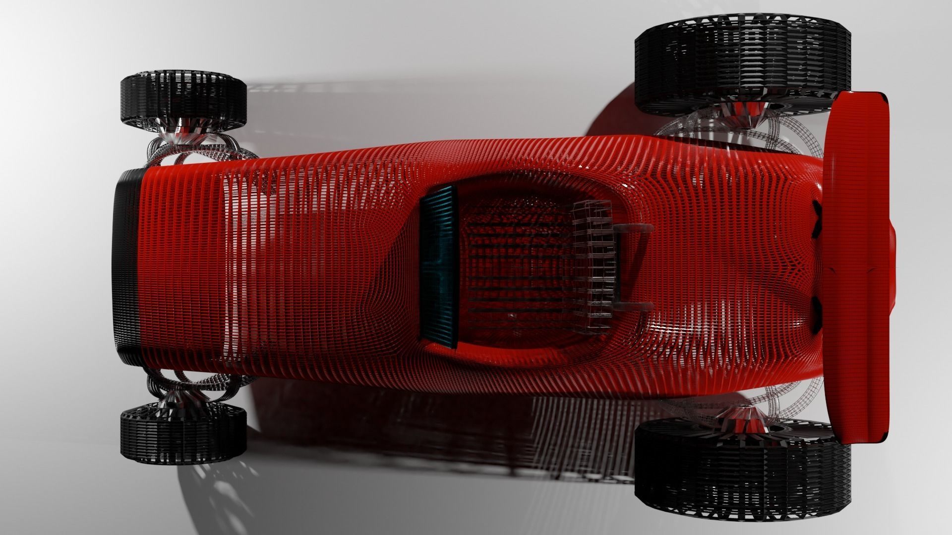 Stylized Red Car 3D model | CGTrader
