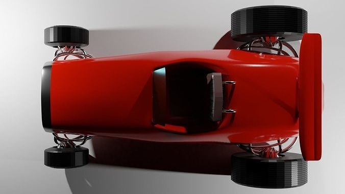 Stylized Red Car 3D model | CGTrader