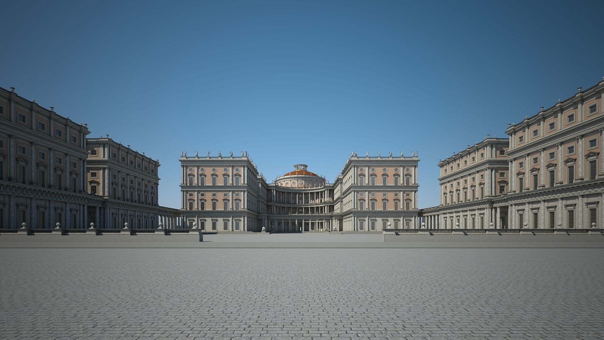 Courtyard of a Royal Palace 3D model | CGTrader