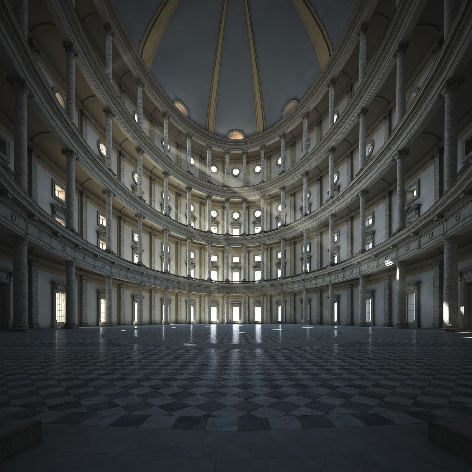 Courtyard of a Royal Palace 3D model | CGTrader