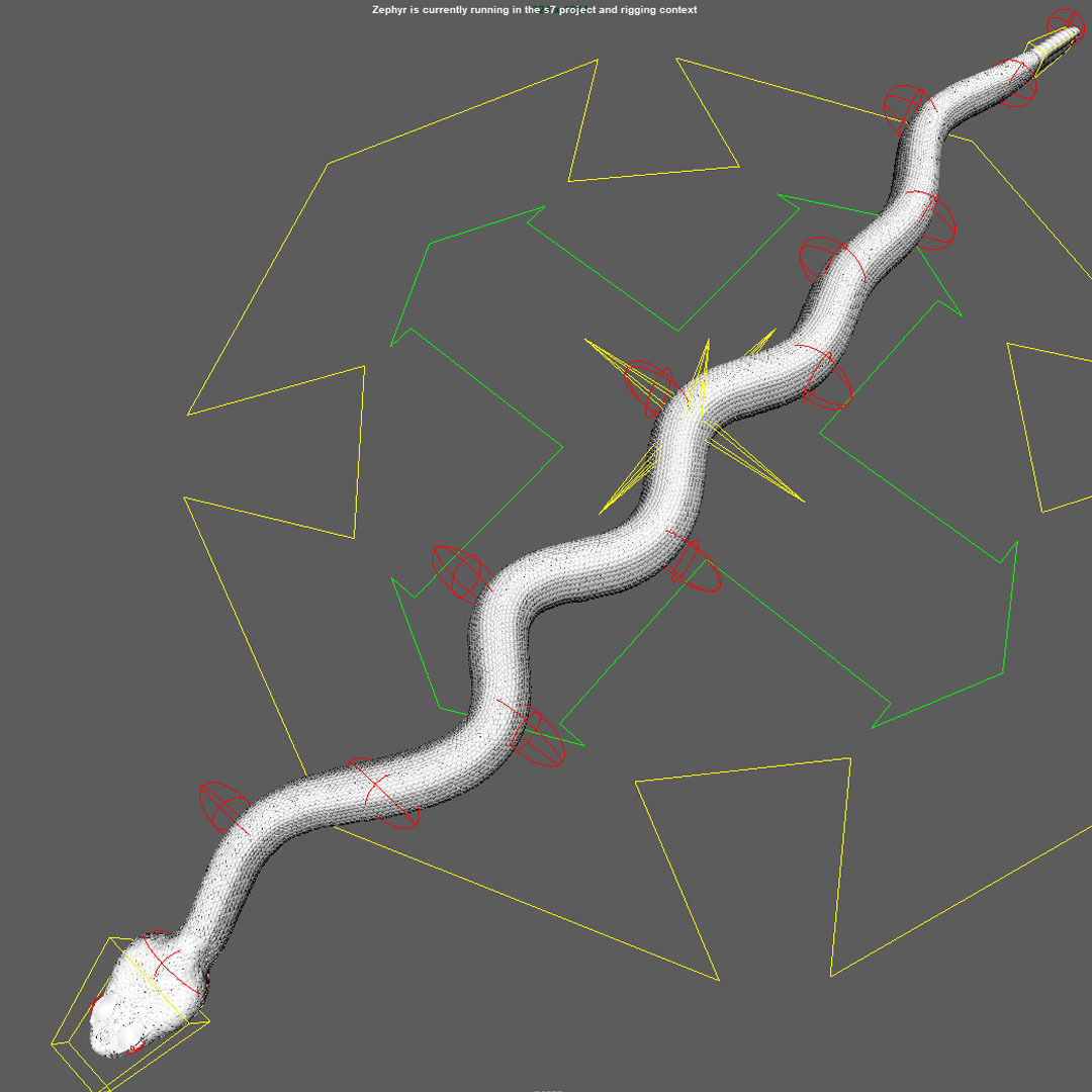 Snake 3D model rigged | CGTrader
