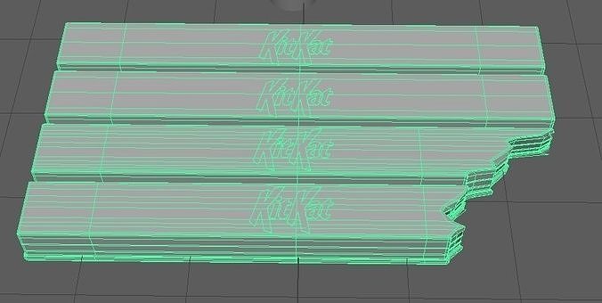 kit kat 3D model | CGTrader