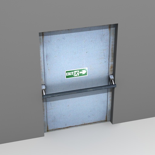 Emergency exit 3D model | CGTrader