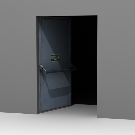 Emergency exit 3D model | CGTrader
