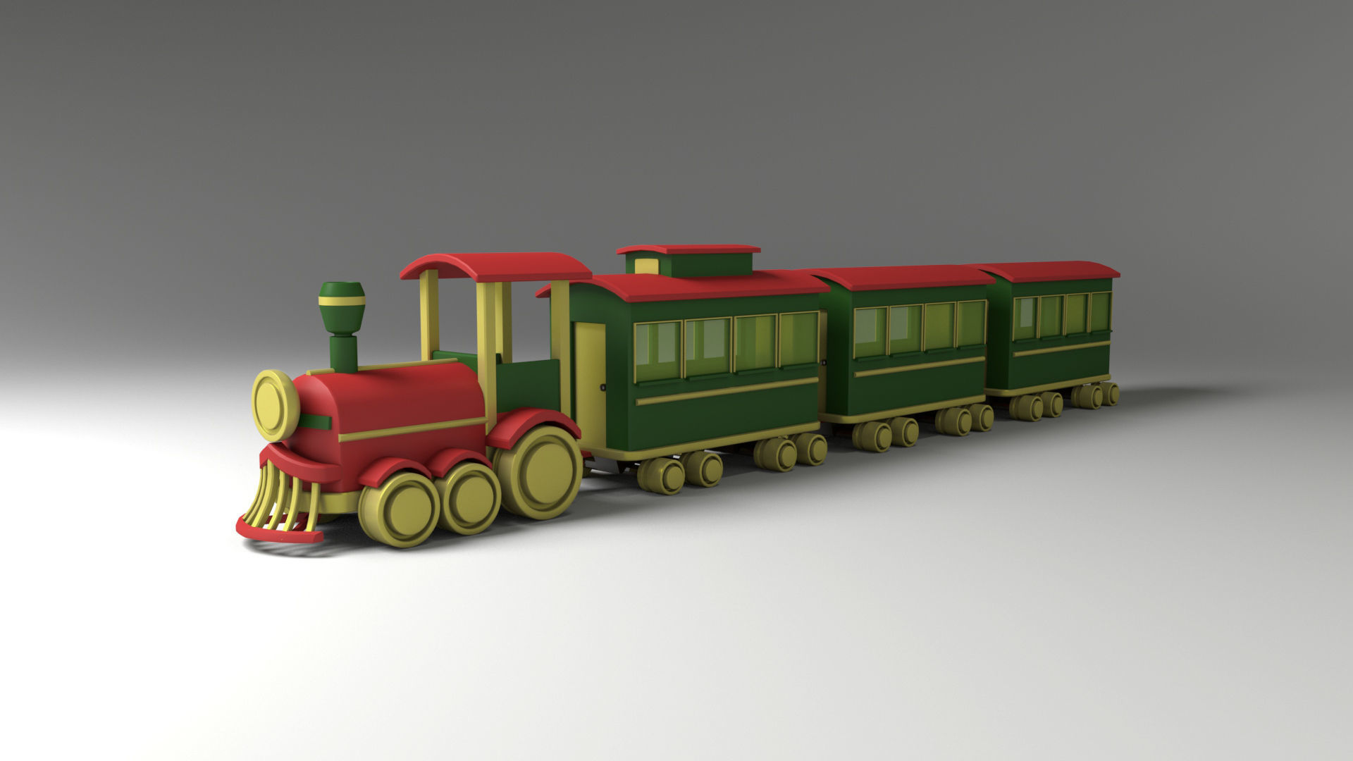 3D model Toy Train VR / AR / low-poly | CGTrader