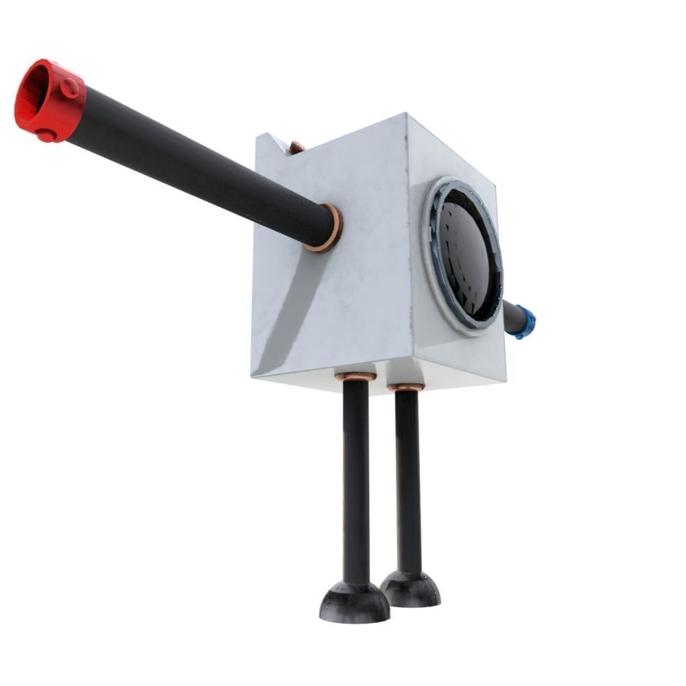 Rigged Washing Machine Robot 3D model | CGTrader