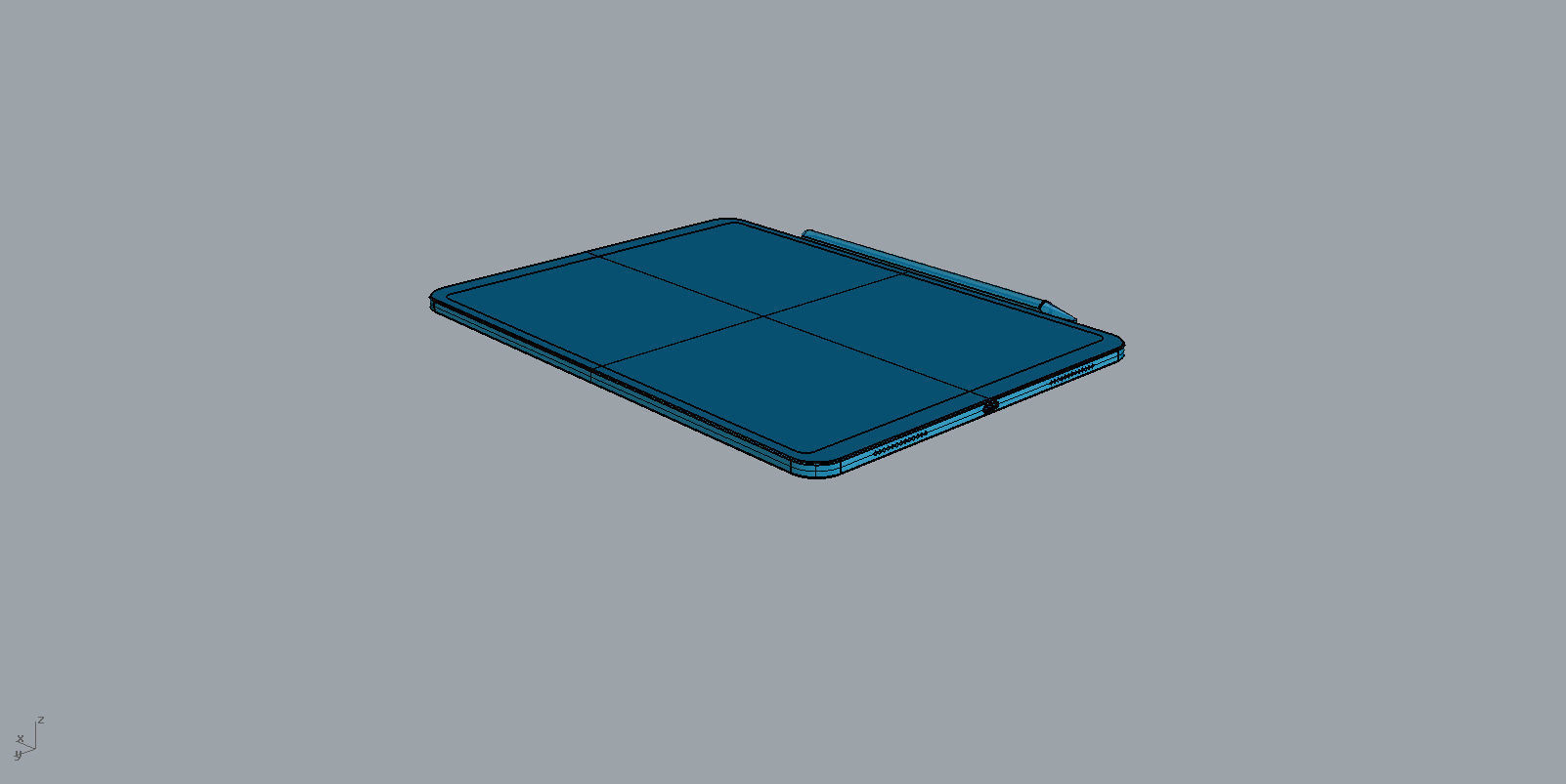 Realistic apple ipad11 space grey 3D model 3D print model 3D model 3D ...