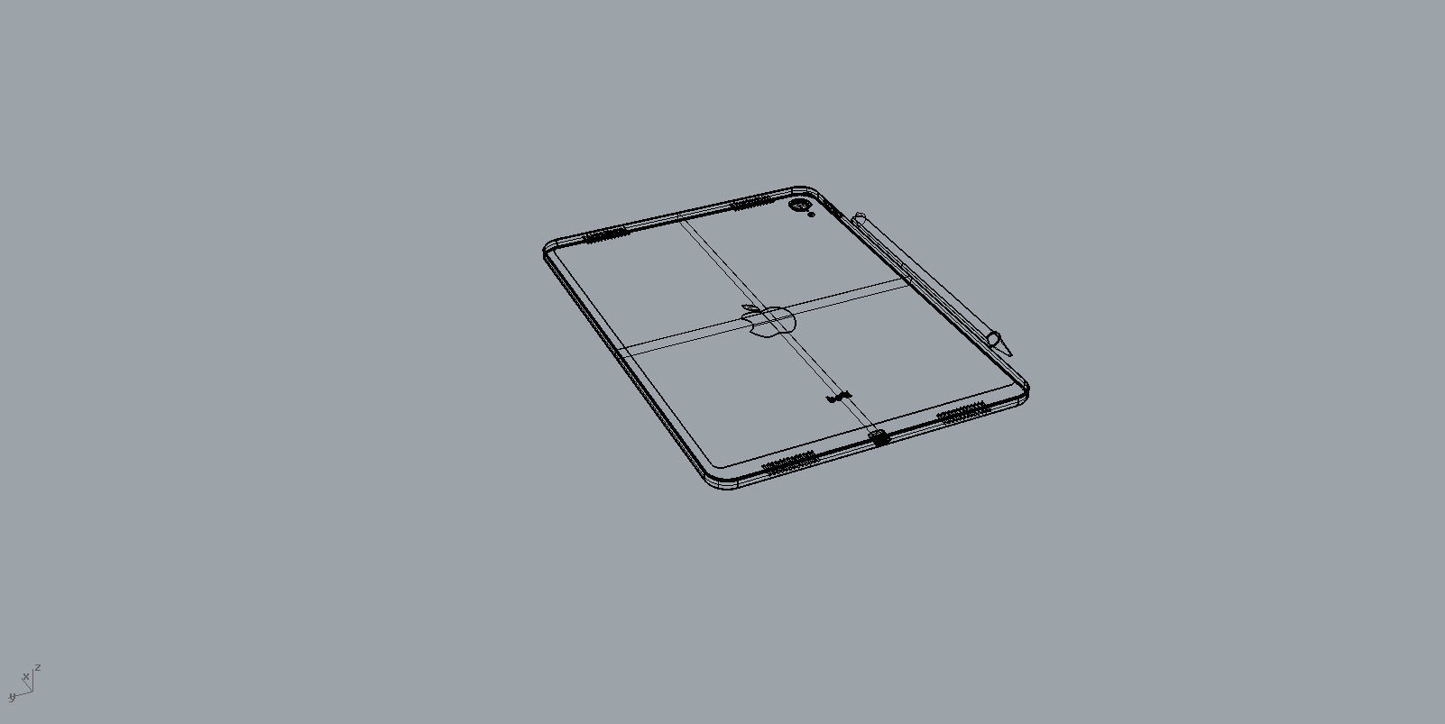 Realistic apple ipad11 space grey 3D model 3D print model 3D model 3D ...