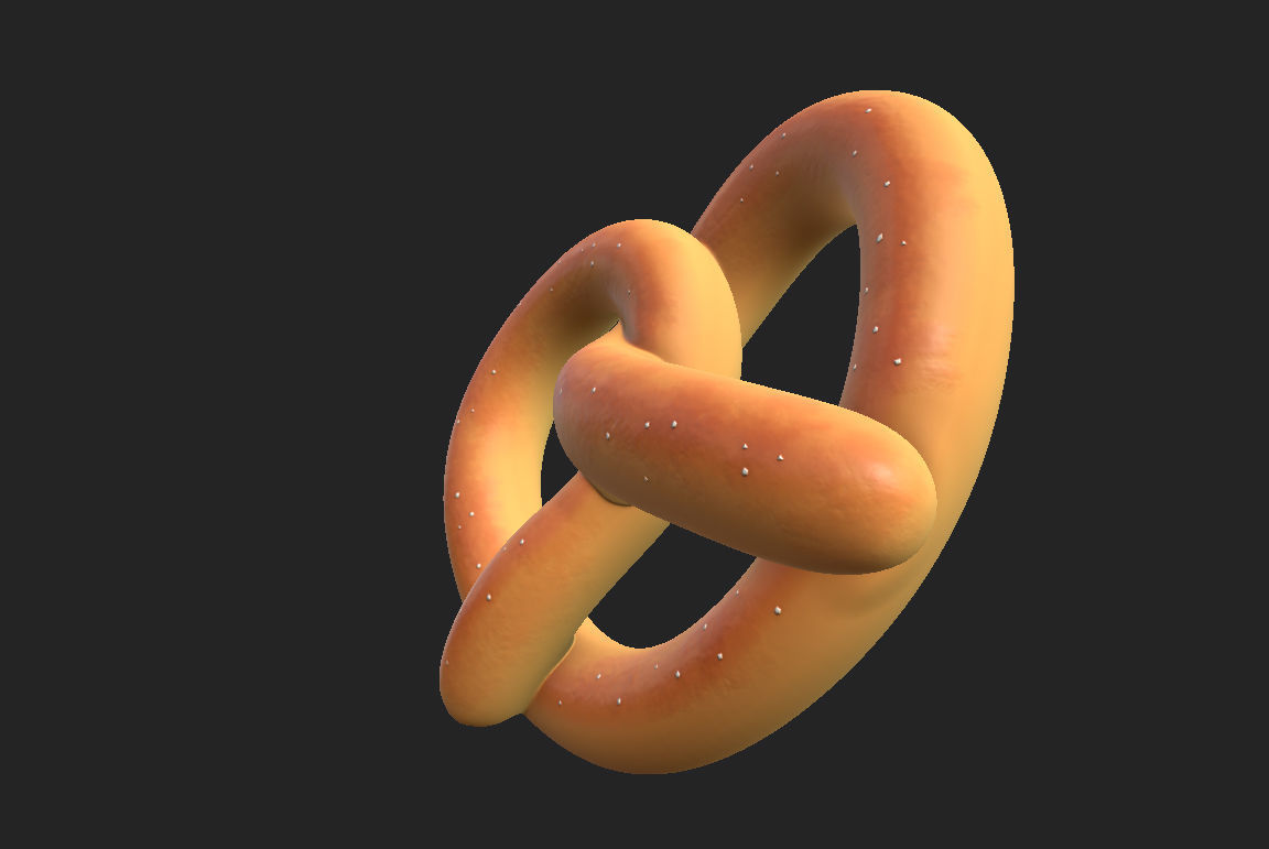 Pretzel 3D model | CGTrader