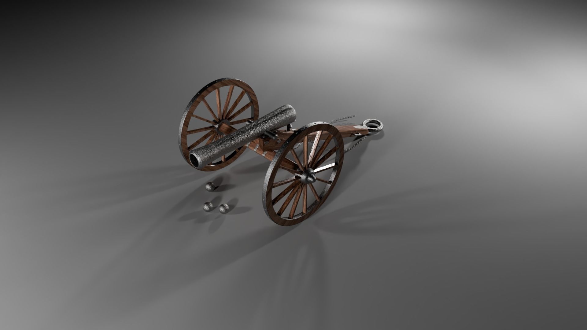 3D model Field Gun - Cannon VR / AR / low-poly | CGTrader