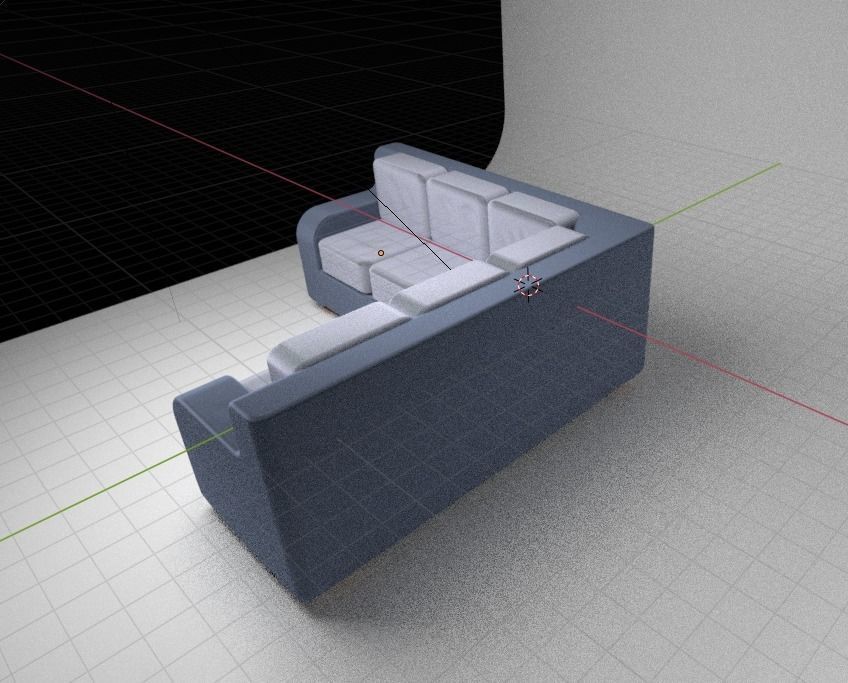 Blender sofa 3D model | CGTrader