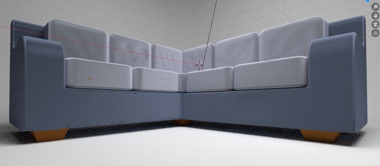 Blender sofa 3D model | CGTrader