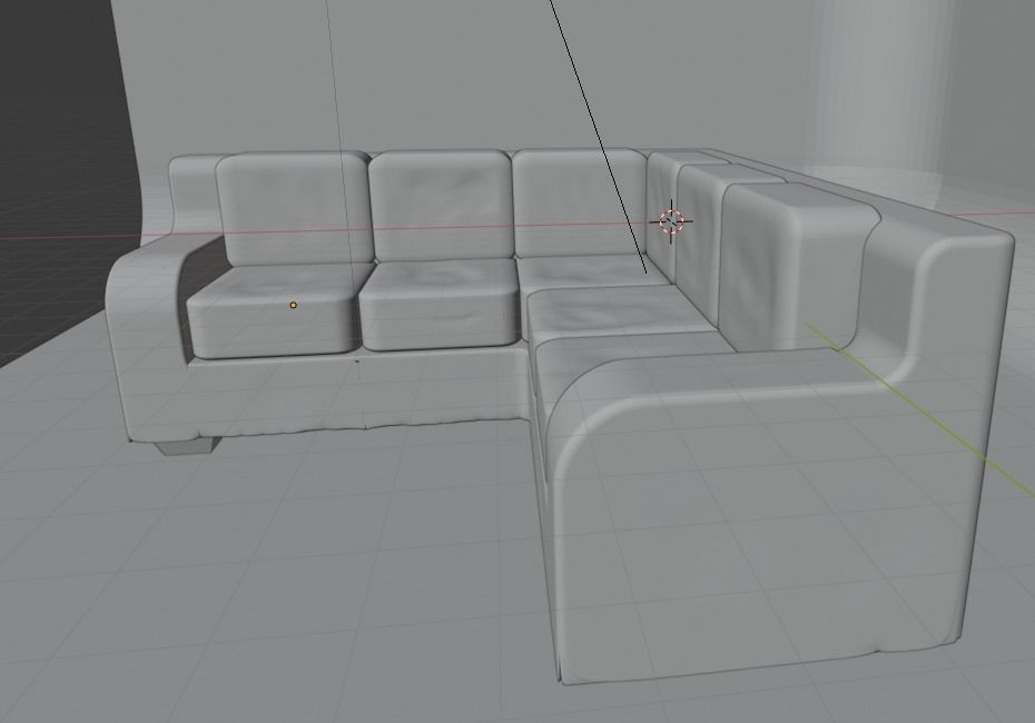 Blender sofa 3D model | CGTrader