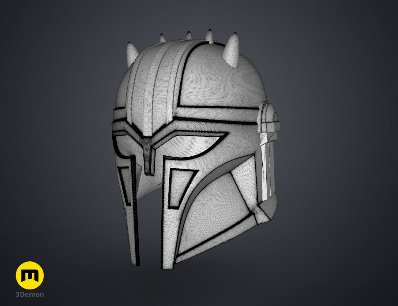 The Mandalorian Armorer Blacksmith helmet 3D model 3D printable | CGTrader