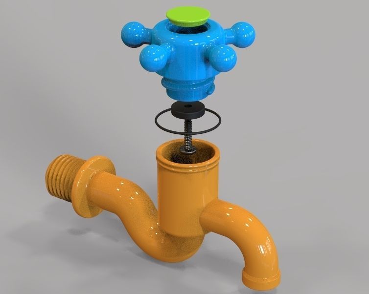 Water Tap 3D model 3D printable | CGTrader