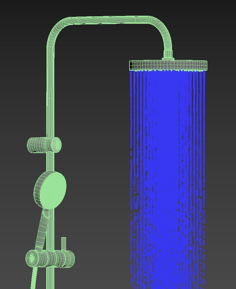 Realistic Shower Water Animated 3D model animated | CGTrader