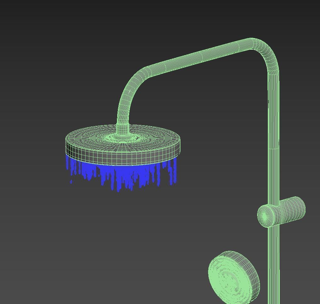 Realistic Shower Water Animated 3D model animated | CGTrader