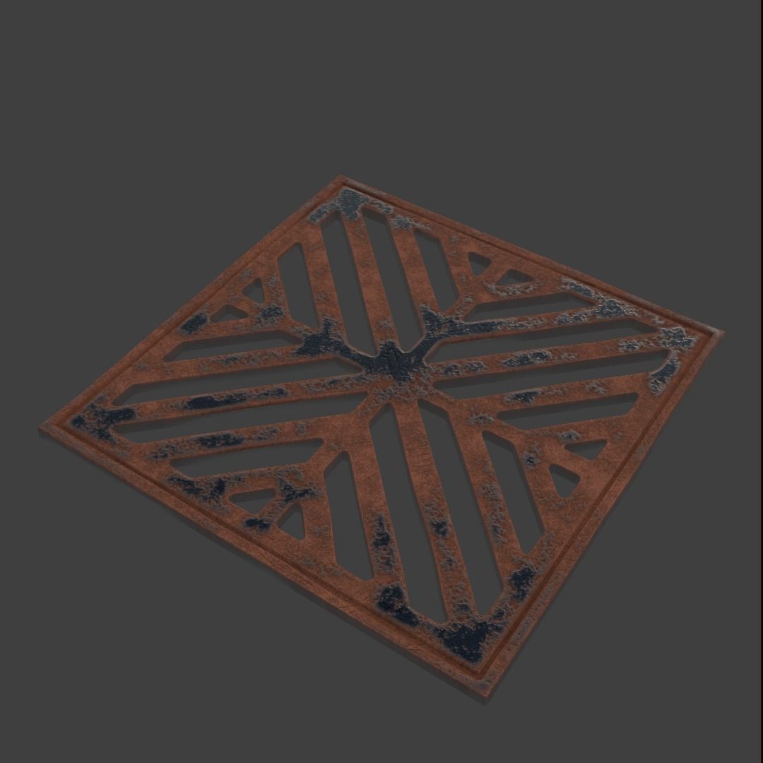 Texture Manhole-Sewer-Drain Covers 15 PBR Texture Set VR / AR / low ...
