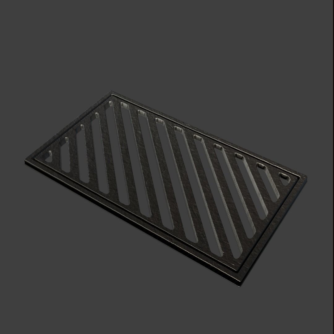 Texture Manhole-Sewer-Drain Covers 15 PBR Texture Set VR / AR / low ...