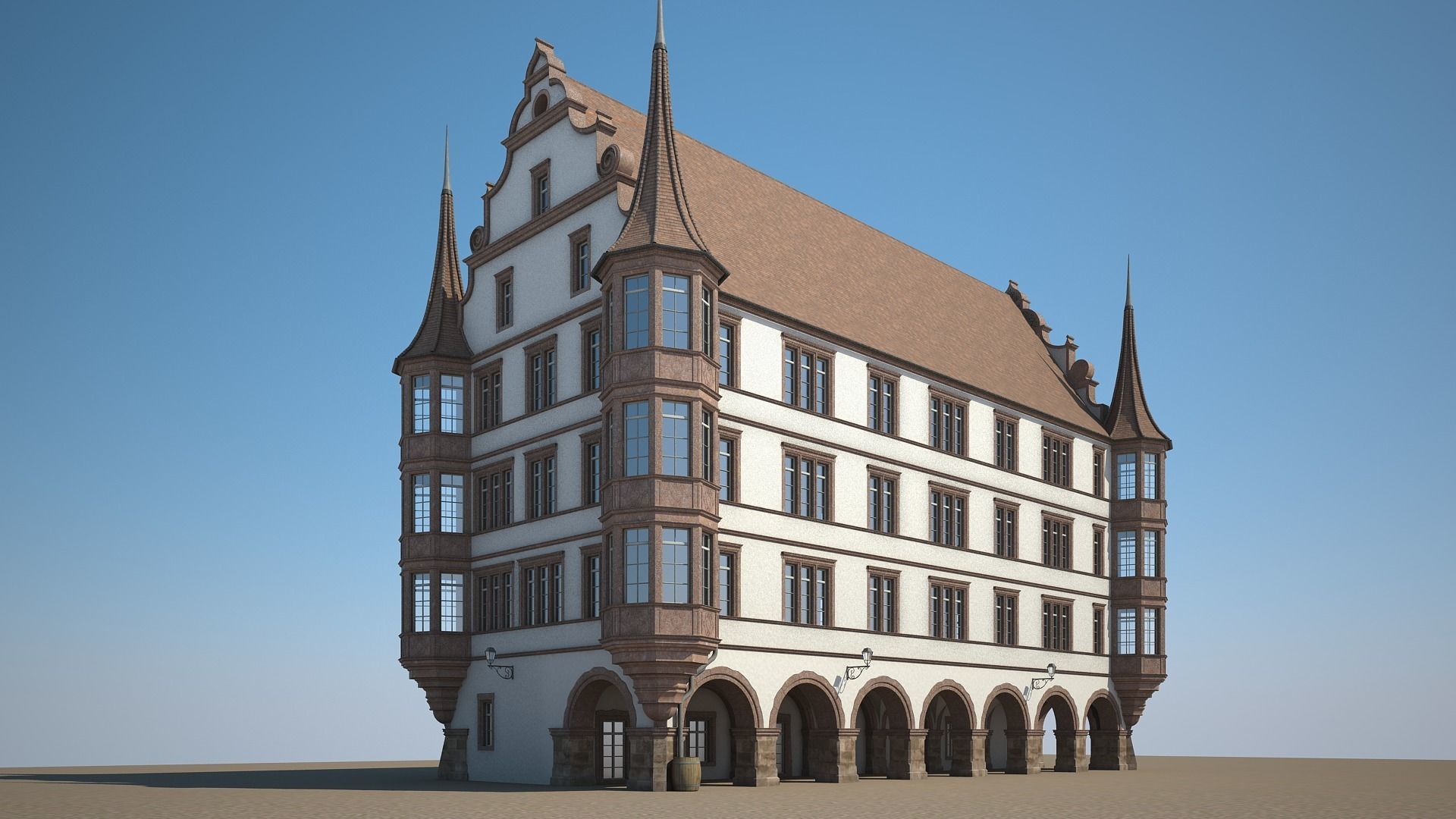 Renaissance House I 3D model | CGTrader