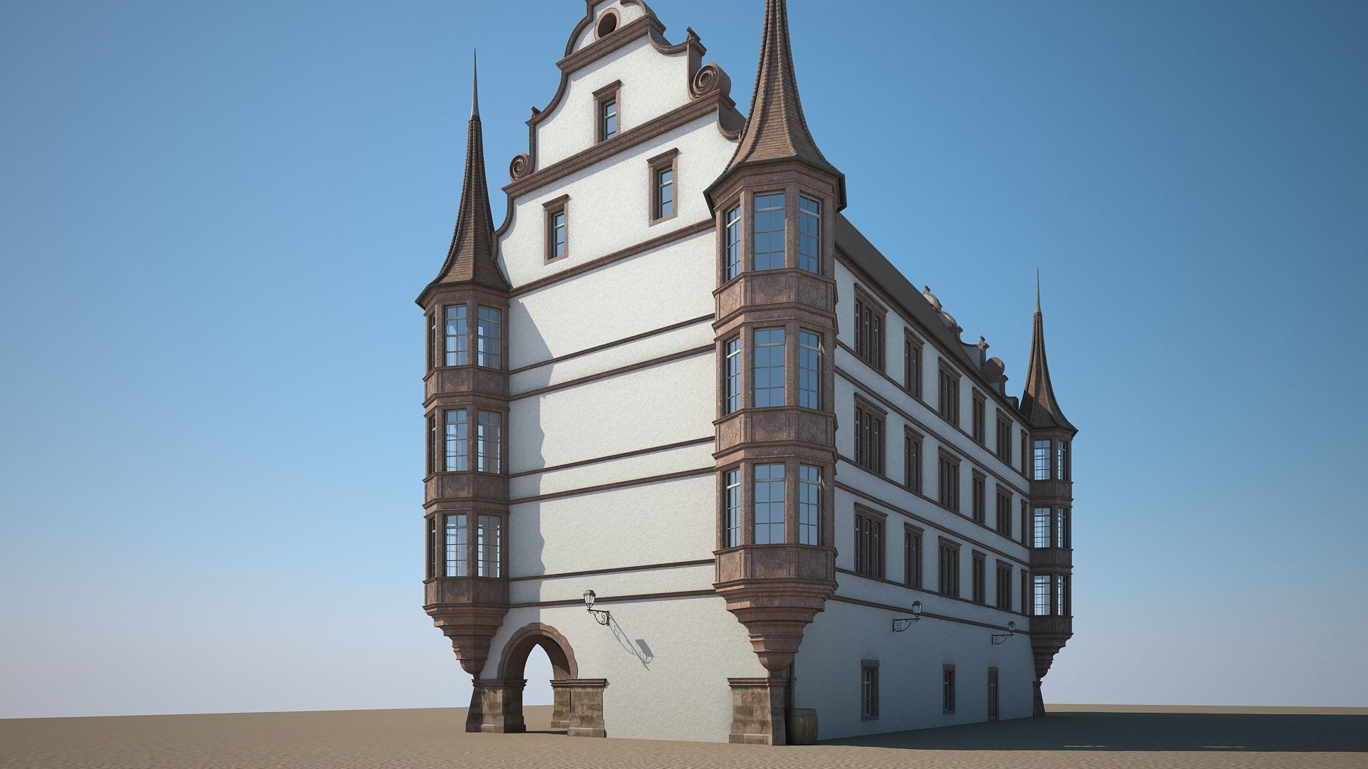 Renaissance House I 3D model | CGTrader