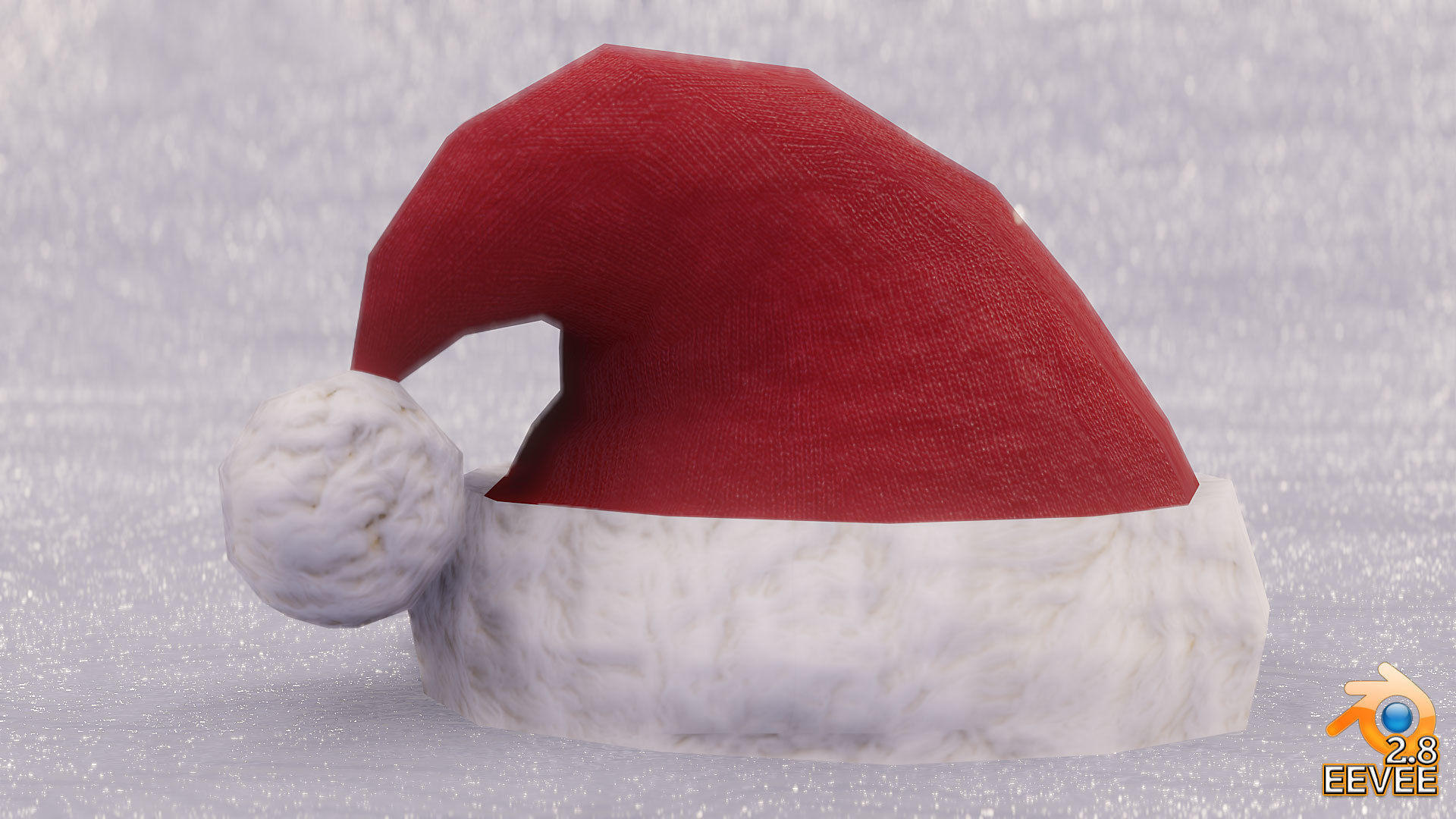 3D model Low-Poly Santa Hat VR / AR / low-poly | CGTrader