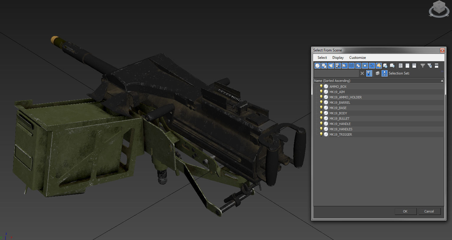 3D model MK 19 VR / AR / low-poly | CGTrader