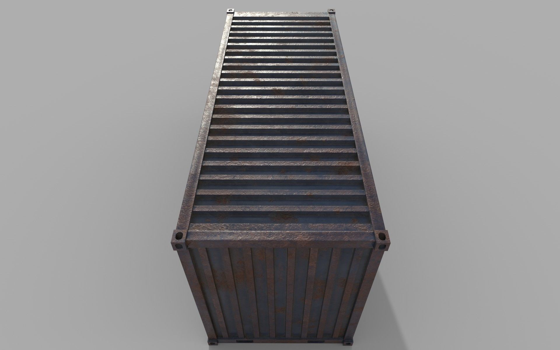 3D model Rusty Shipping Container PBR Low-Poly Game Ready 3D Model VR / AR / low-poly | CGTrader