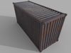3D model Rusty Shipping Container PBR Low-Poly Game Ready 3D Model VR ...