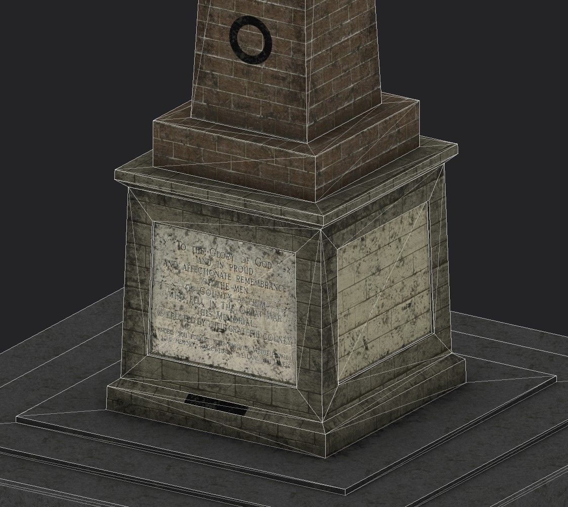 Knockagh Monument free VR / AR / low-poly 3D model | CGTrader